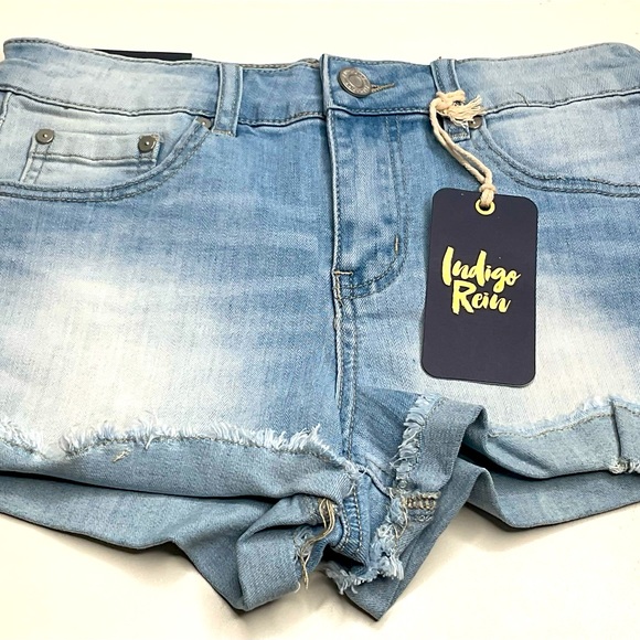Indigo Rein | Shorts | Indigo Rein Light Blue Denim Shorts Size 5 26 ...